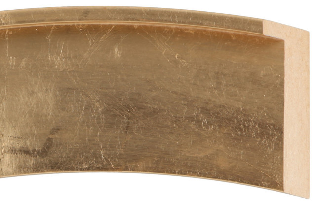 Medina Framed Round Mirror, Gold Leaf, 19"x19" - Transitional ...