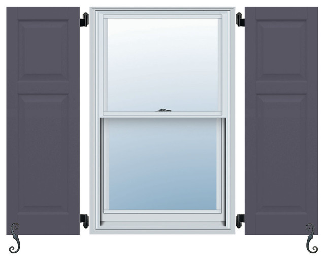 Atlantic Classic 40/60 Offset Panel, Raised Panel Shutters, Set of 2 ...