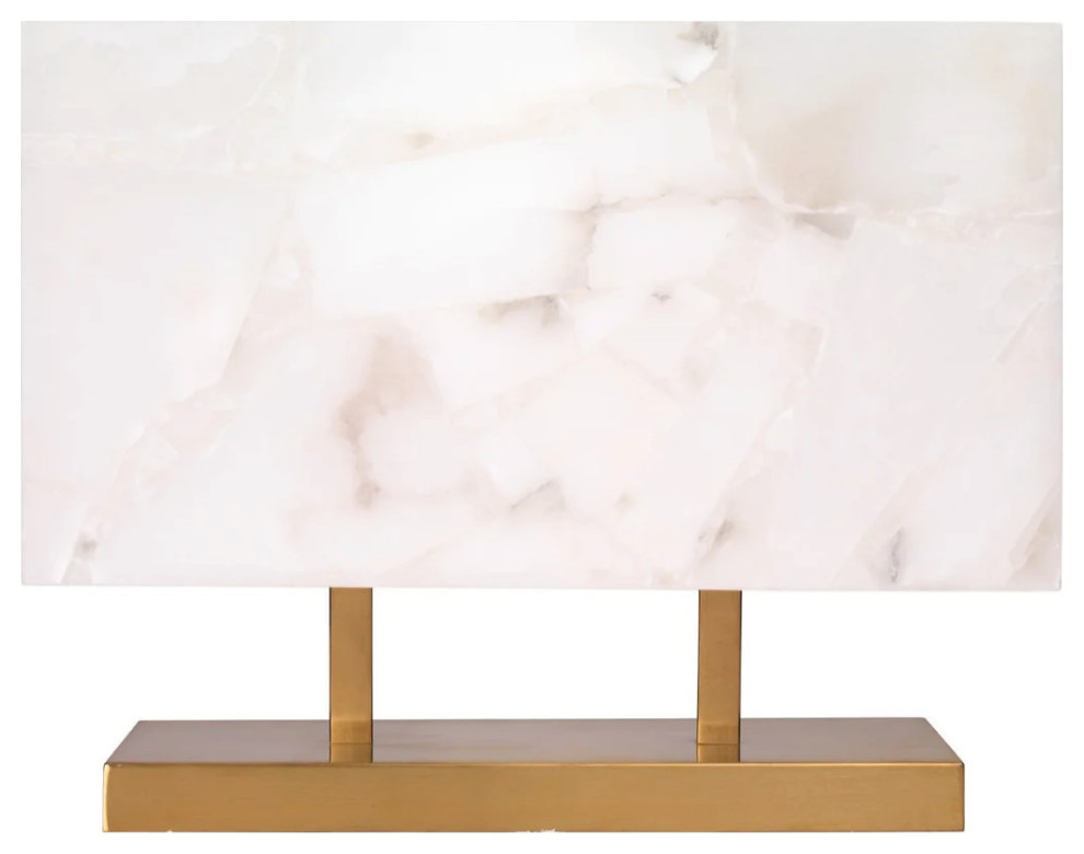 Jules White Stone Horizon Table Lamp - Transitional - Table Lamps - by ...