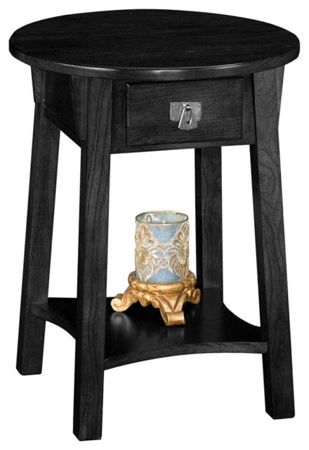 Leick Furniture Wood Anyplace Side Table in Russet Oak - Transitional ...