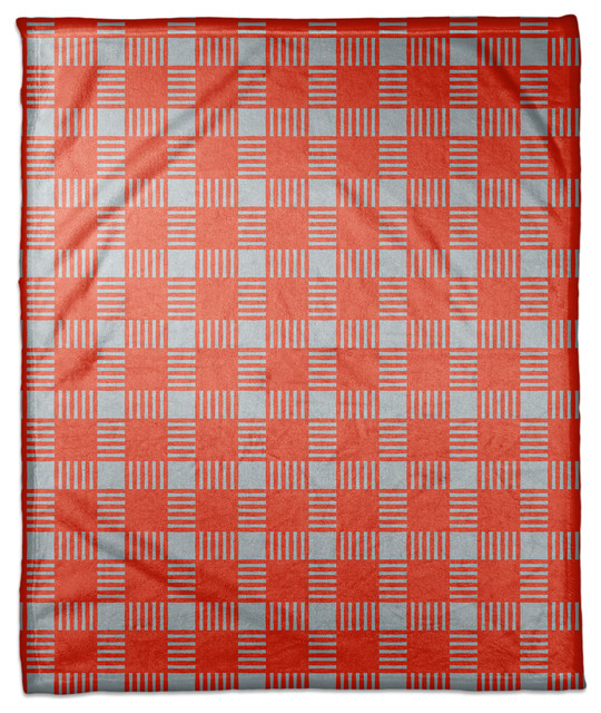 Red Plaid Fleece Blanket - Contemporary - Throws - by Designs Direct ...