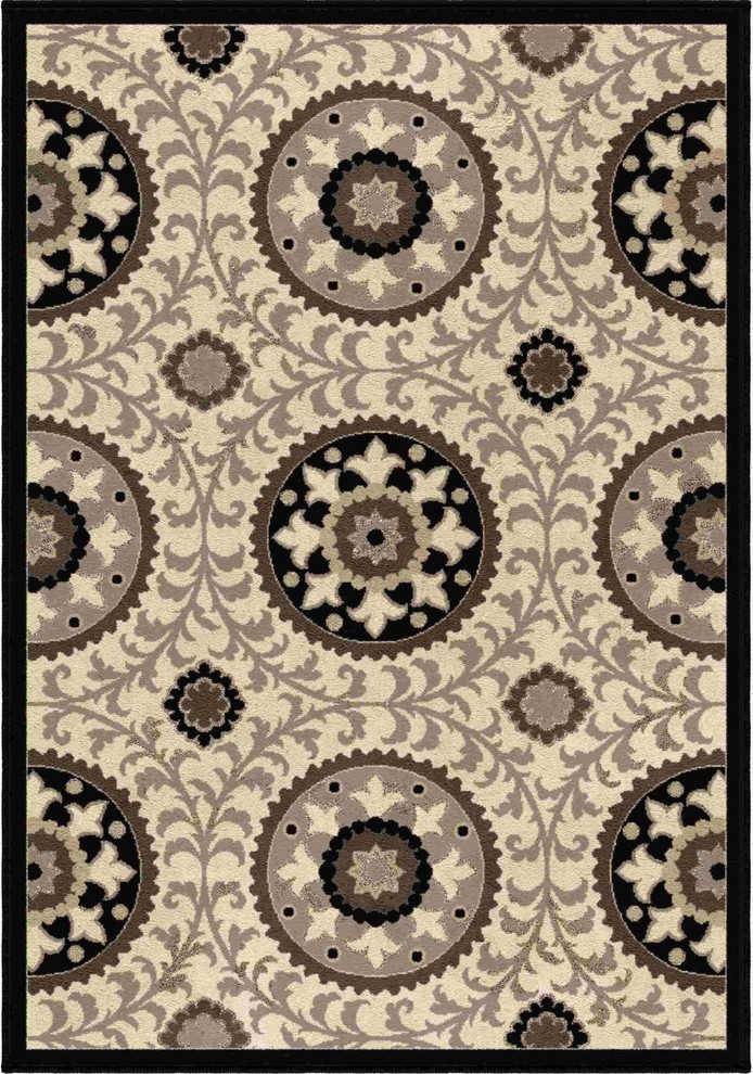 Orian Rugs, Indoor Medallion Annex Taupe, Runner, 2'3"x8', 2010 5x8 ...