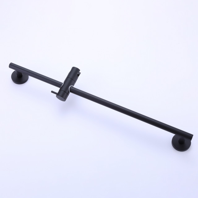 Wall-Mount Adjustable Slide Bar Hand Held Shower With Hose-Less Rough ...