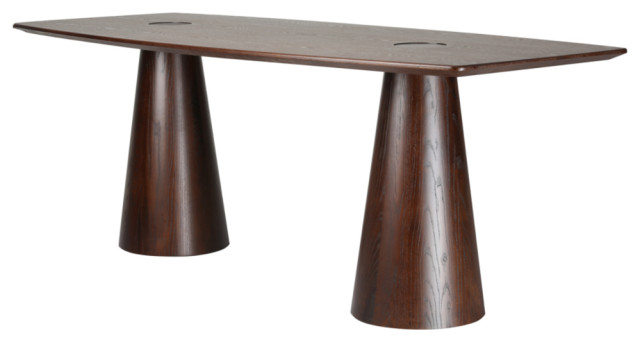 Fine Mod Imports Orchard Dining Table, Mid Walnut - Transitional ...