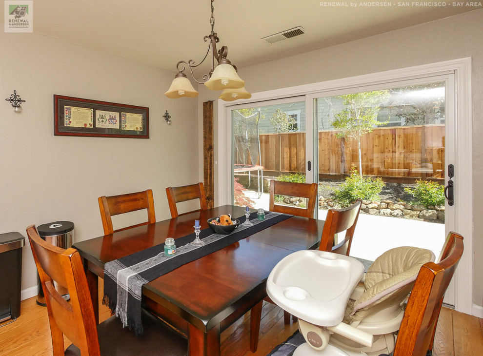 Delightful Dining Room with New Sliding Door - Renewal by Andersen Bay ...