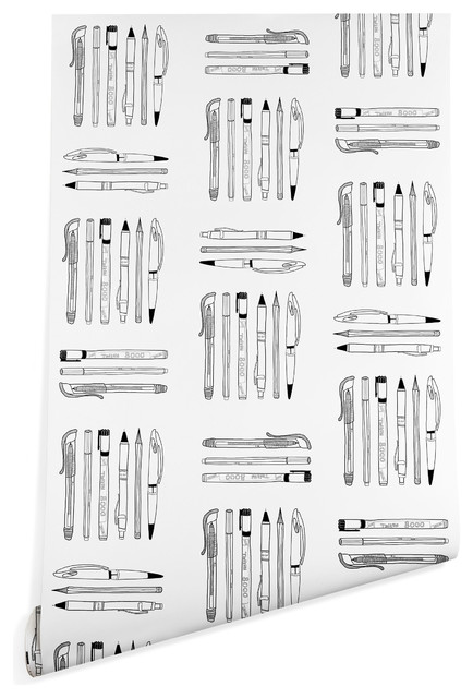 Deny Designs Bianca Green Weapons Mass Creation White Wallpaper, 2'x4 ...