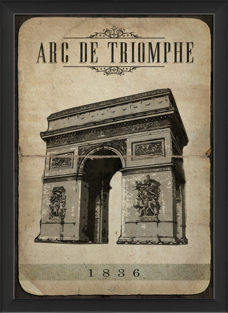 Arc De Triomphe Print, Small - Contemporary - Prints And Posters - by ...