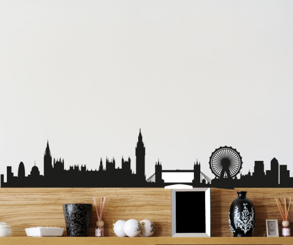 London Skyline Vinyl Wall Decal or Car Sticker SS039EY, 15 in ...