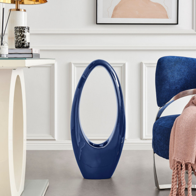 Mandolin Small Resin Floor Vase Sculpture - Contemporary - Vases - by ...