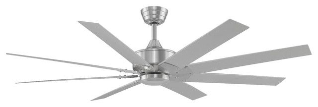 Levon 64" Ceiling Fan Brushed Nickel - Contemporary - Ceiling Fans - by ...