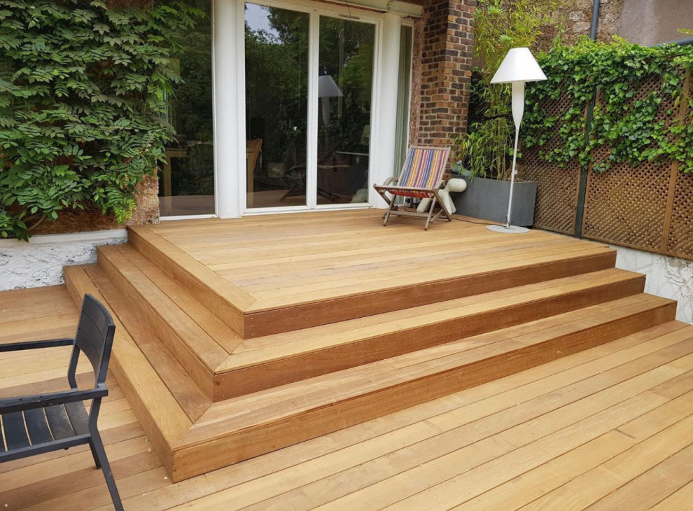 Dourdan - Création & aménagement d'une terrasse en bois - Modern - Deck ...
