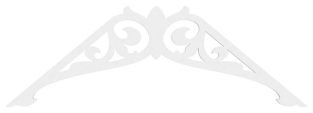 48"Wx8"Hx1"P, 4/12 Pitch Athens Architectural Grade PVC Gable Pediment ...