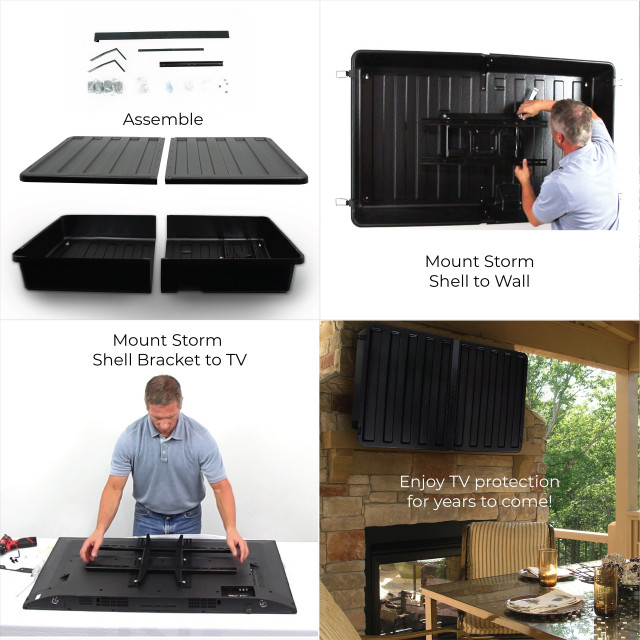 Storm Shell Outdoor TV Enclosure up to 55" TV - Transitional - Outdoor ...