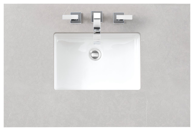 Addison 36" Vanity, Glossy White, Eternal Serena Top - Transitional ...