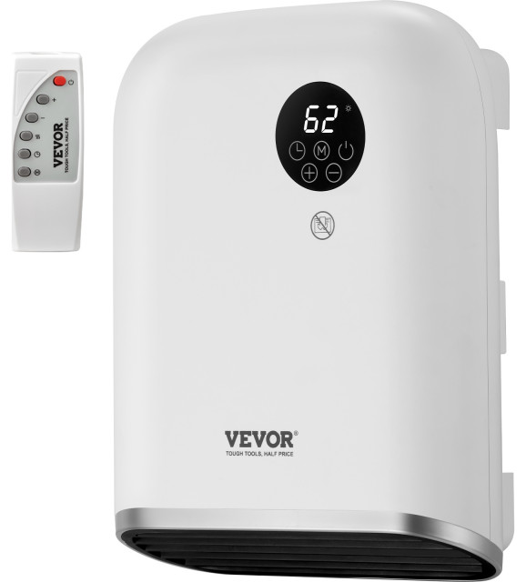 VEVOR Electric Wall Heater 1500W Remote Control Triple Safety ...