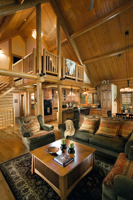 Rocky Mountain Log Homes- Manchester Floor Plan - Rustic - Other - by ...