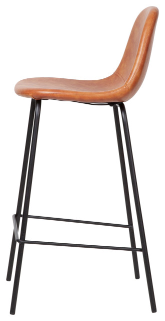 Smart Counter Stool, Cognac Brown - Midcentury - Bar Stools And Counter ...