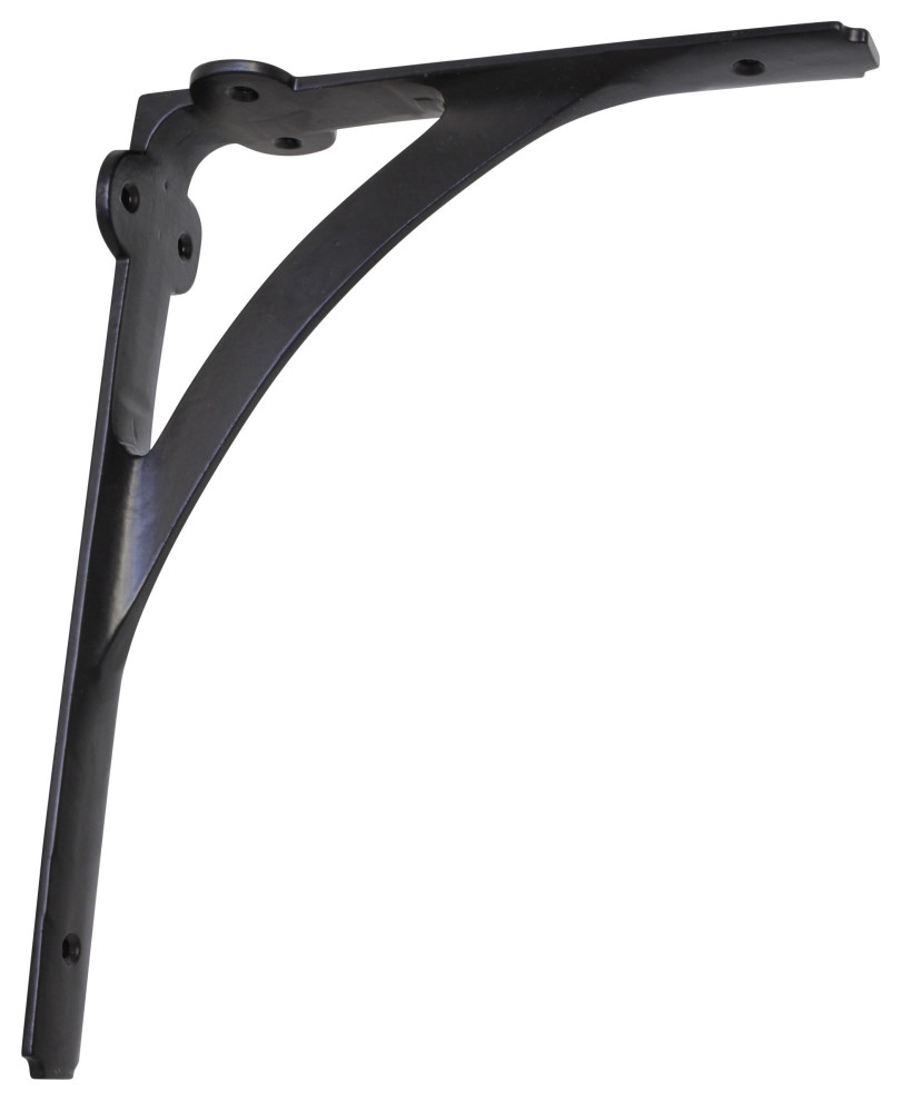 Large Cottage Wall Bracket, Black - Rustic - Brackets - by RCH Hardware ...