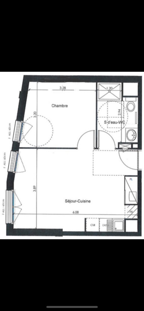Aménagement et Agencement d’un T2 de 40m2