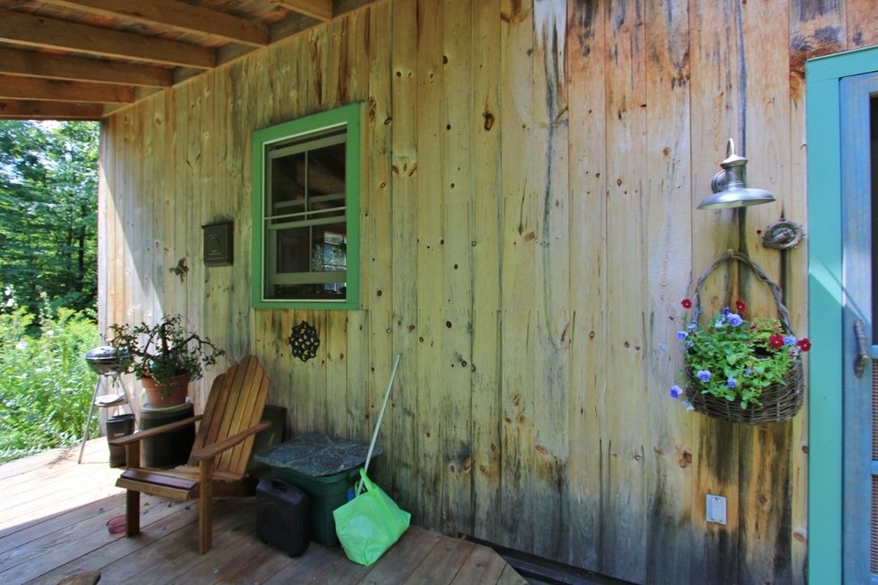 Middletown Springs, Post and Beam Barn Home - Rustic - Verandah ...