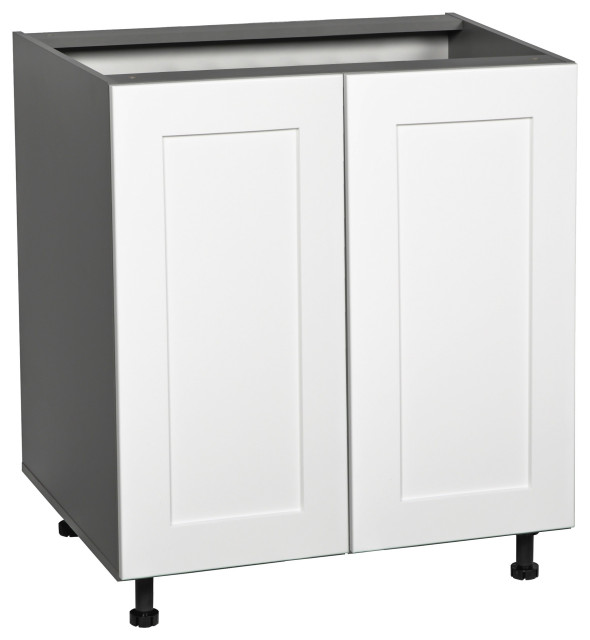 36 Base Cabinet High Double Door Grey, 36 x 34 1/2 x 23 3/8|White ...