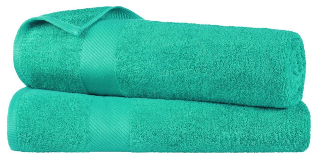 2 Piece Luxury Bath Sheet Bathroom Sheets Towel - Modern - Bath Towels ...