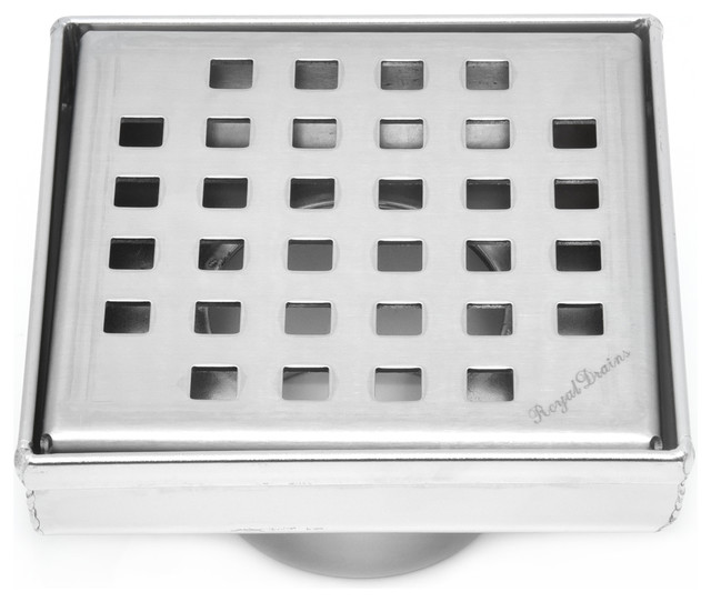 Serene Traditional Square Drain - Contemporary - Tub And Shower Parts ...