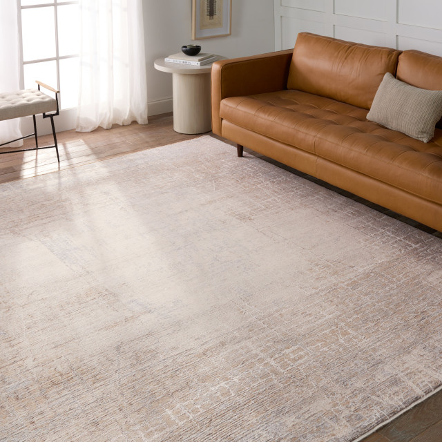 Jaipur Living Palermo Abstract Tan/ Cream Runner Rug, 4'X6 ...