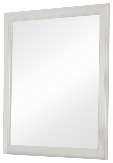 Acme Mirror in White Finish 23834 - Transitional - Wall Mirrors - by ...