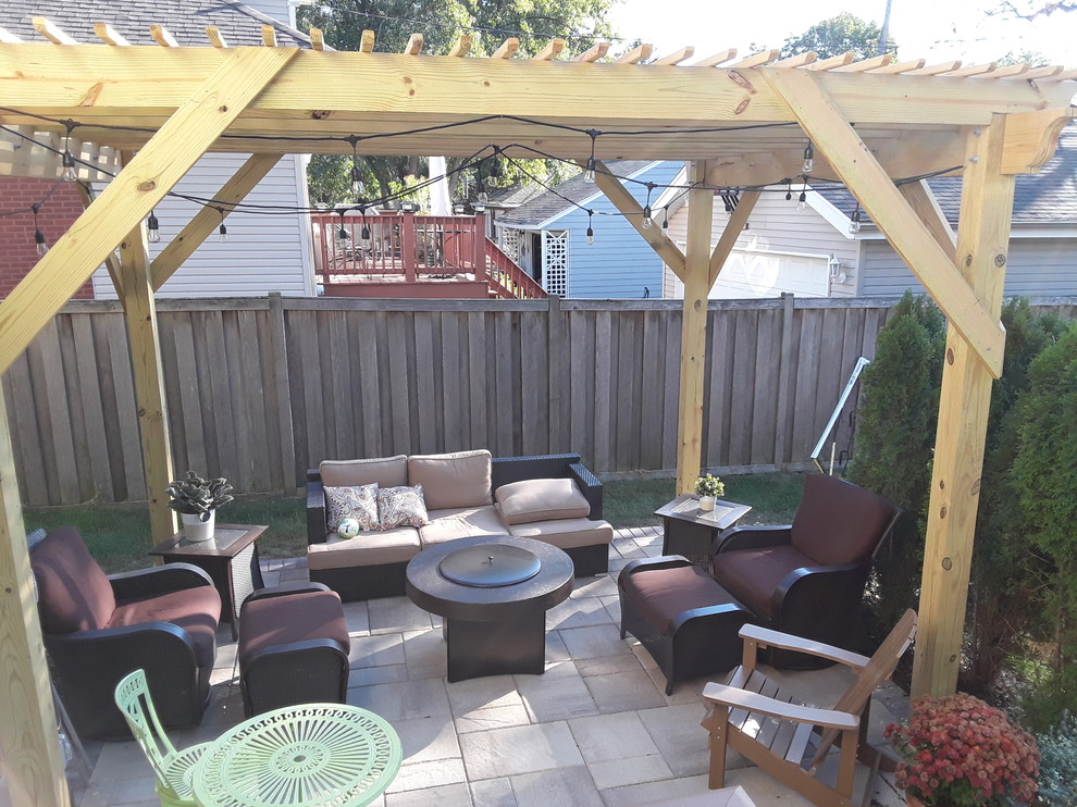 Belgard Paver Patio with Pergola by LaGrange Park, IL Patio Designer ...