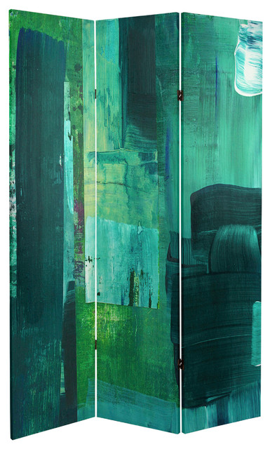 6' Tall Double Sided Undersea Canvas Room Divider - Contemporary ...