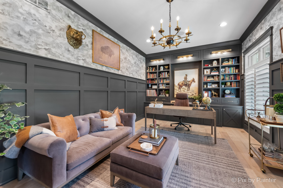 Modern Alan Farmhouse - Farmhouse - Home Office - Chicago - by Meyer ...