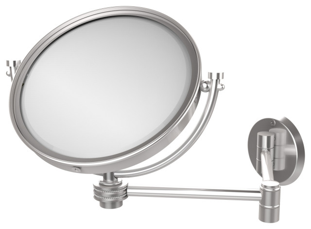 8" Wall Mounted Extending Make-Up Mirror 3X Magnification ...