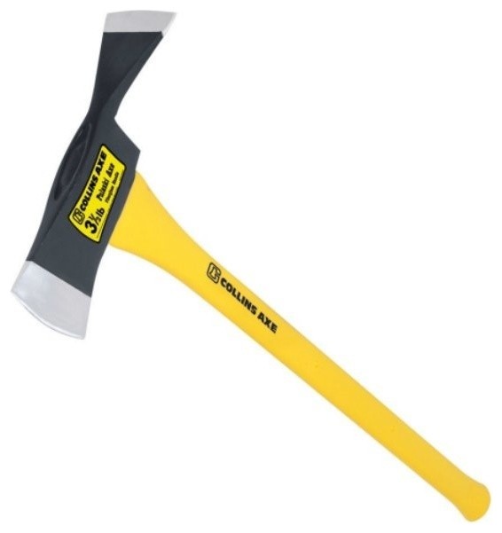 Collins HP-3-1/2FD-C Landscaping Pulaski Axe, 34" Fiberglass Handle, 3 ...
