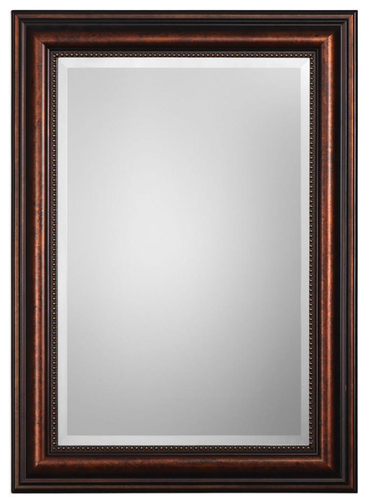 Zinc Decor Gordon Bronze Rectangular Wall Mirror - Traditional - Wall ...