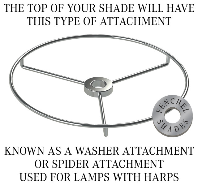 Fenchel Shades 6"x9"x11" Spider Attachment Empire Lamp Shade ...