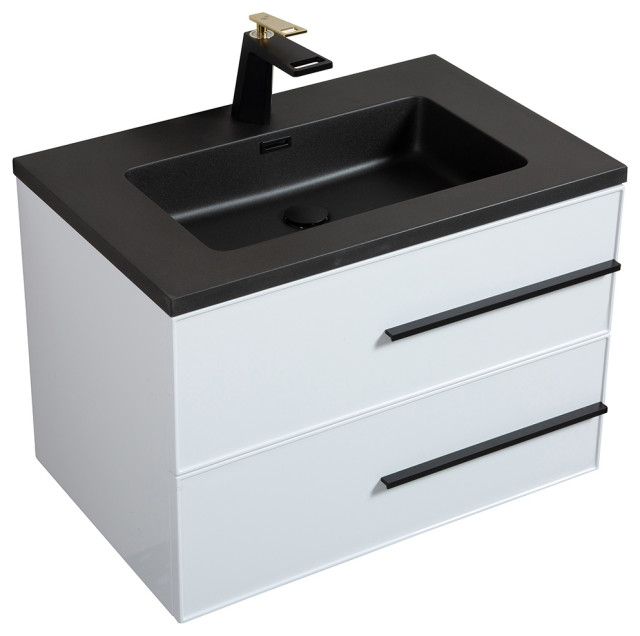 Metropolitan American Style Bathroom Vanity Washbasin with U Drawer, 36 ...