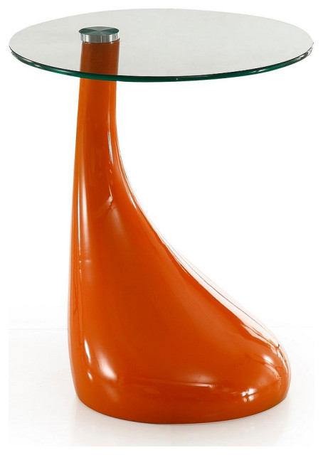 Lava Accent Table, Orange - Contemporary - Side Tables And End Tables ...