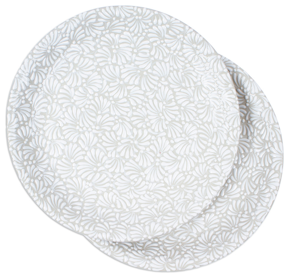 Novica Handmade Celestial Spring Ceramic Dinner Plates, Pair ...