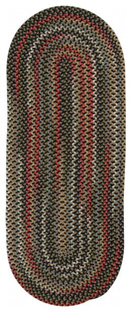 Colonial Mills Rug Wayland Runner Black Runner, Oval, 30"X72 ...