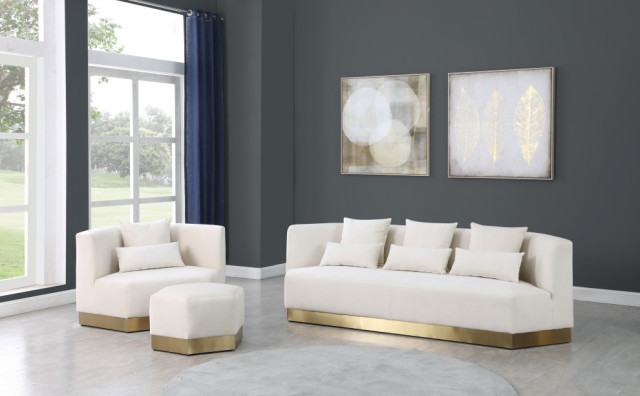 Marquis Velvet Upholstered Set - Contemporary - Sofas - by Meridian ...