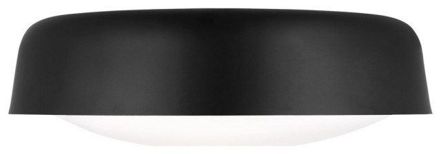 Draper 2-Light Flushmount Ceiling Light in Midnight Black, 15.880 ...