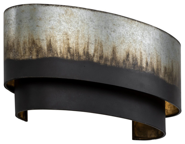 Cannery 2-Light Sconce Ombre Galvanized - Industrial - Wall Sconces ...