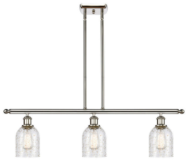 Ballston Bare Bulb 3 Light Island Light in Polished Nickel - Industrial ...