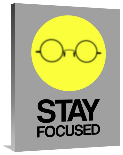 "Stay Focused Circle Poster 2" Fine Art Print, 24" x 32" - Modern ...