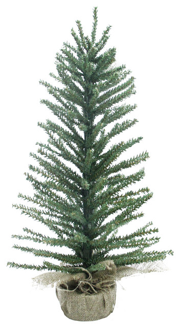Mini Pine Tree 163 Tips Unlit, 24", 24" - Traditional - Christmas Tree ...