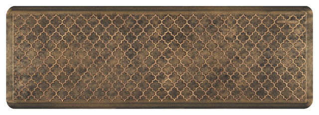 WellnessMats Estates Essential Series Bronze Trellis 6 x 2 Foot Anti ...