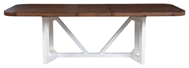 Donham Two Tone Dining Table - Farmhouse - Dining Tables - by Alpine ...