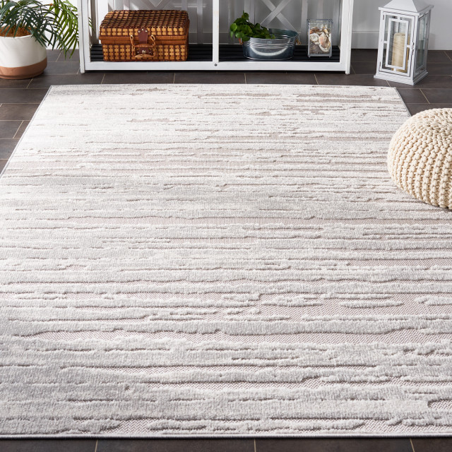 Safavieh Cabana Collection CBN506 Indoor-Outdoor Rug, 6'7" Square ...