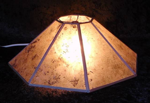 Lamp shade Mica Silver Octagon - Craftsman - Lamp Shades - by Gene T ...